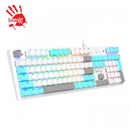 Bloody Keyboard Gaming Mechanical Switch S510N Icy White